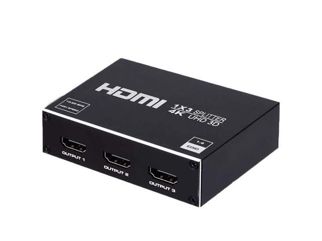 1x3 HDMI Splitter,LUOM 1 in 3 Out HDMI Splitter Audio Video Distributor ...