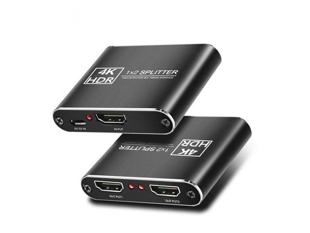 1x2 HDMI Splitter,LUOM 1 in 2 Out HDMI Splitter Audio Video Distributor ...