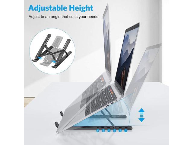 Laptop Stand Adjustable for Desk Foldable Laptop Holder Cradle ...