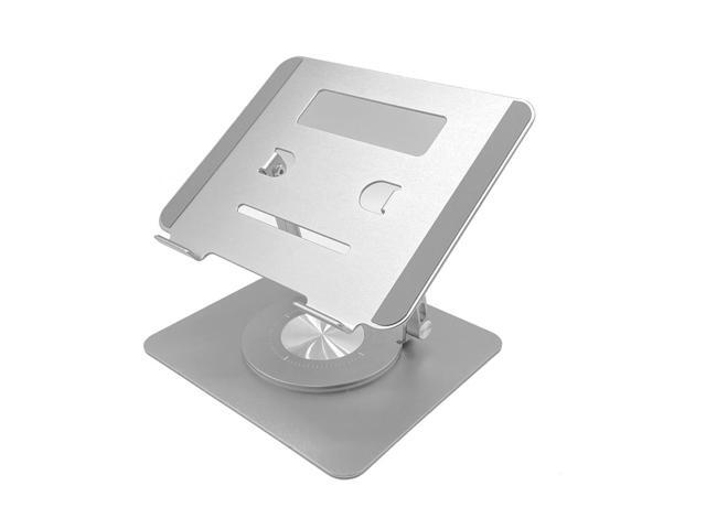 Laptop Stand with 360 Rotating Base for Desk, Metal Computer Riser ...
