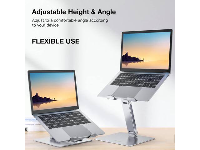 Swivel Laptop Stand, Aluminum Computer Riser, Ergonomic Laptop Holder ...