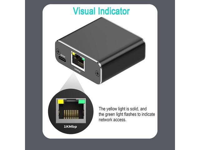 Gigabit Ethernet Cable Splitter 1 to 2, RJ45 Splitter 1 in 2 Out hub ...