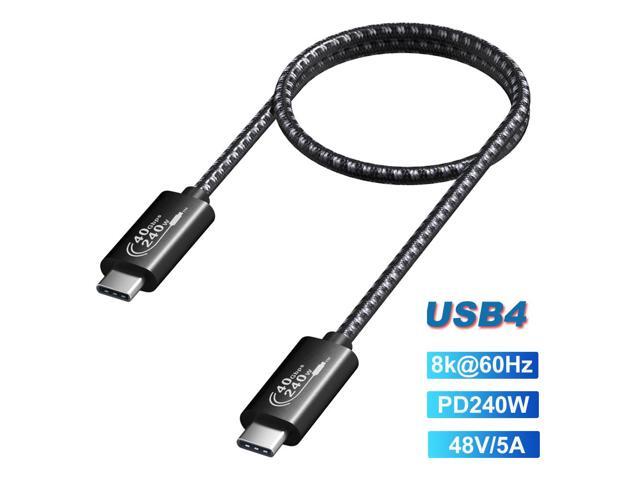 USB4.0 Cable(USB C to USB C), 240W Fast Charging, 40Gbps Data Transfer ...