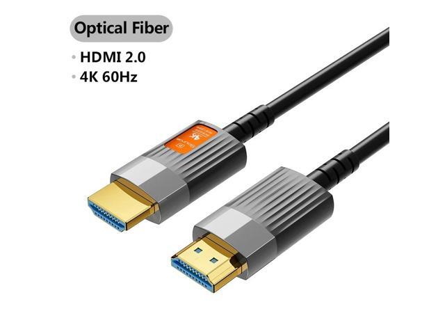 4K Fiber Optic HDMI Cable 16ft/5m Long in wall HDMI Cable 2.0 Supports ...