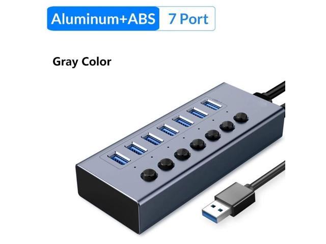 7 Port USB 3.0 Data HUB and Charger with Individual switches [36 Watts ...