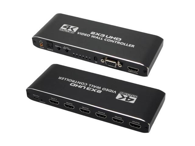 Video Wall Controller 2x3 4K 3840x2160@30Hz Processor HDMI 1.4 HDCP 1.4 ...