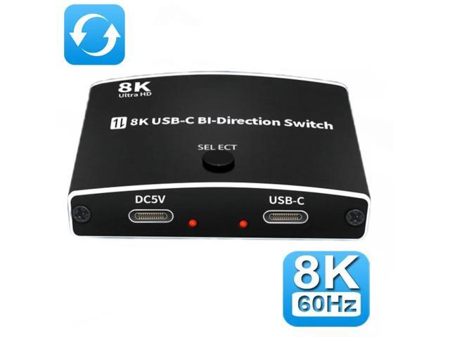 USB C Switch Bi-Directional Switcher 1 in 2 Out/2 in 1 Out USB Switch ...