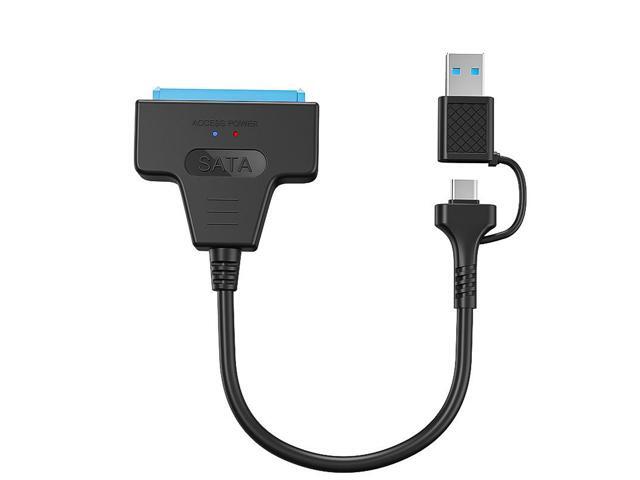 SATA to USB 3.0 Cable,LUOM 2in1 USB-C/USB 3.0 to SATA III Hard Drive ...