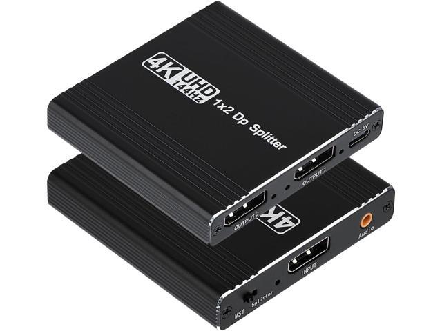LUOM DisplayPort to Dual DisplayPort Splitter 4K@144Hz Display Port ...
