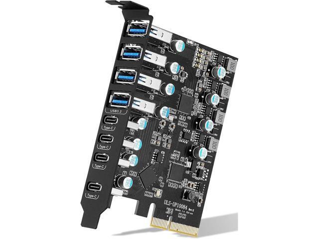 LUOM USB3.2 Gen2 PCIE Expansion Card, 8 Ports 10Gbps High Speed ...