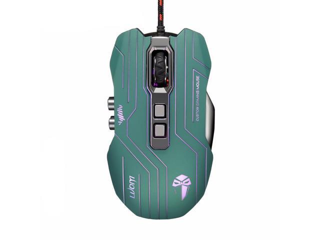 LUOM G5 Wired 4 Colors LED Light Breath 3200DPI Optical Usb Ergonomic ...