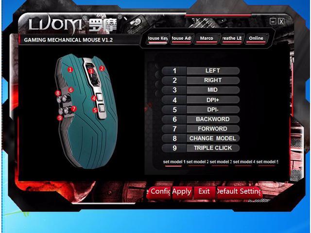 LUOM G5 Wired 4 Colors LED Light Breath 3200DPI Optical Usb Ergonomic ...