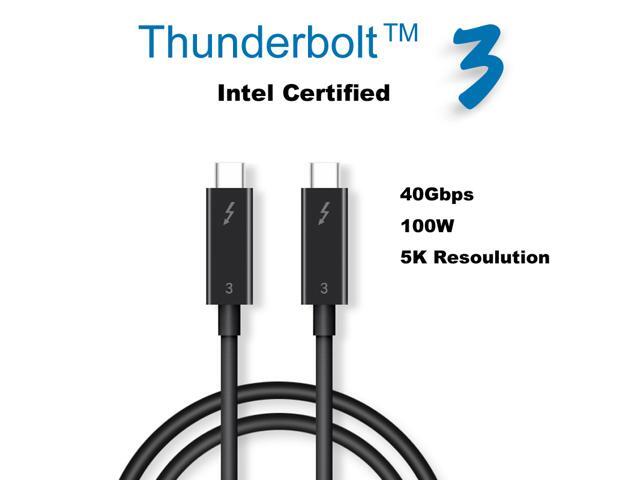 Thunderbolt 3 Certified Cable 40Gpbs TB3 USB Type-C Cable Support 5K ...
