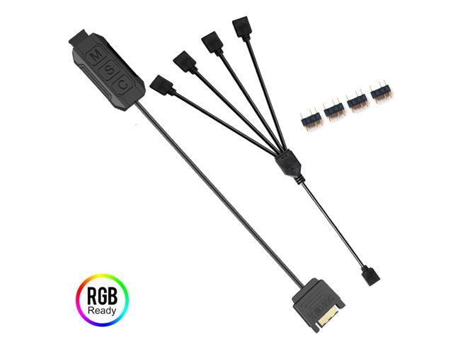 5V 3-Pin RGB / FRGB / ARGB / AURA Controller for Fans and Coolers w ...