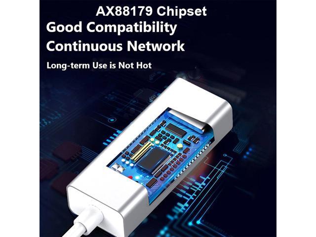 EnLabs USB 3.0 to Network Converter, USB 3.0 to 10/100/1000 Mbps RJ45 Gigabit Ethernet LAN ...