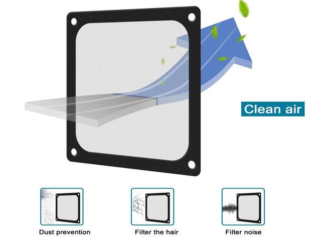 Enlabs MGFLITER12CM 120 mm Magnetic Frame Black Nylon Mesh Dust Filter ...