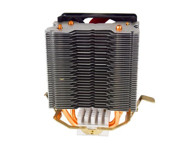 2x6mm Copper heatpipe Heatsink with 80mm 4pin PWM Fan CPU Cooler ...