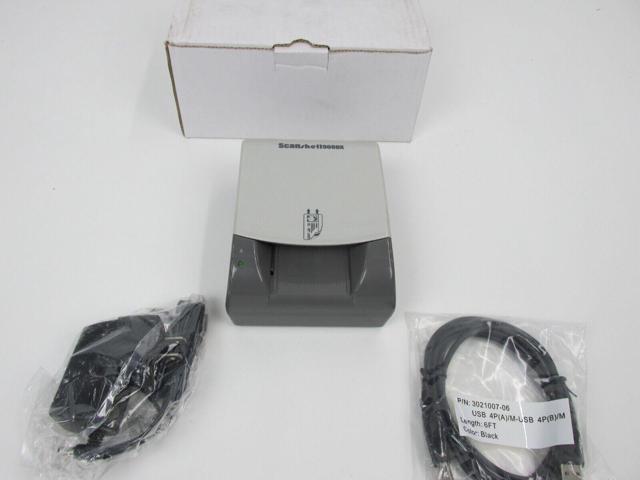 ScanShell 900DX 2-Sided Card Duplex Scanner w/ AC power adapter in Box ...