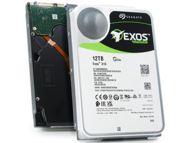 (NOT FOR HOME PC!) Seagate Exos X16 12TB 7200 RPM SAS 12Gb/s 3.5 ...