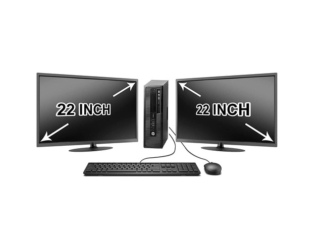 Refurbished: hp or Dell Desktop PC Computer Quad Core 16GB RAM DUAL 22 ...