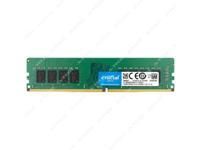 Used - Acceptable: Crucial 16GB DDR4 2133MHz PC4-17000 2Rx8 DIMM ...