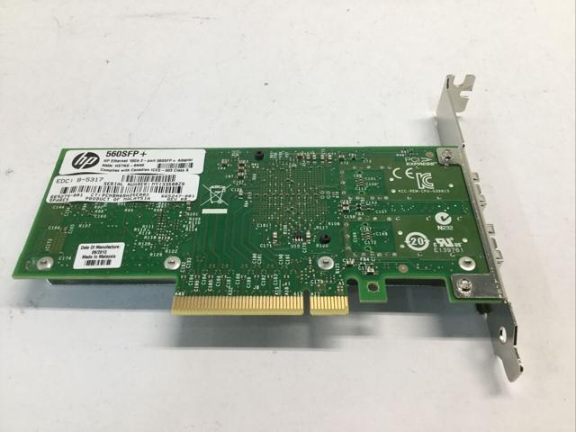 HP 560SFP+ 10GB DUAL PORT SFP+ Ethernet Adapter 669279-001 665249-B21 ...