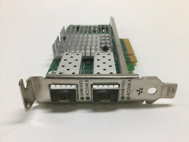 HP 560SFP+ Dual Port 10GB SFP+ Ethernet Adapter Intel X520-DA2 Card ...