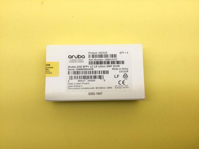 J9151D HPE ARUBA 10G SFP+ LC LR 10KM SMF XCVR TRANSCEIVER Sealed ...