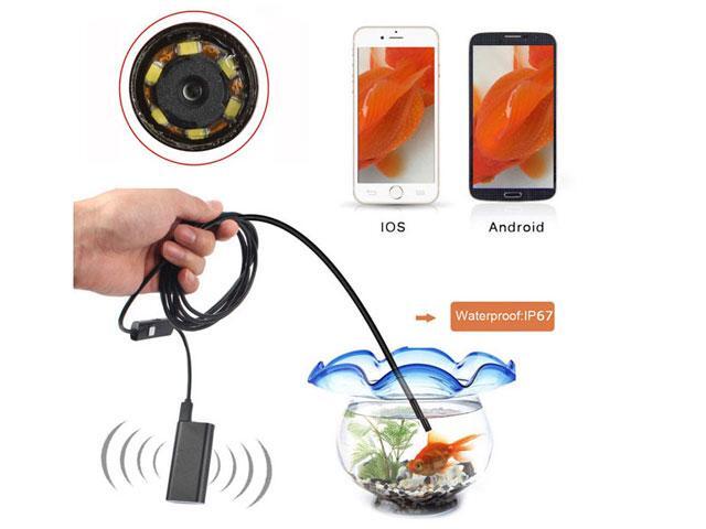 2M Soft Flexible Snake WIFI Endoscope Spy Camera 720P Wifi Mini Spy ...