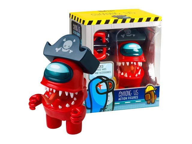 Among Us Red Imposter Pirate Hat Action Figure 4.5" Detachable Arms ...