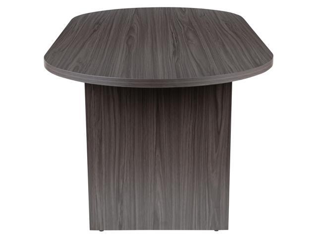 6 Foot (72 inch) Oval Conference Table in Rustic Gray - Newegg.com