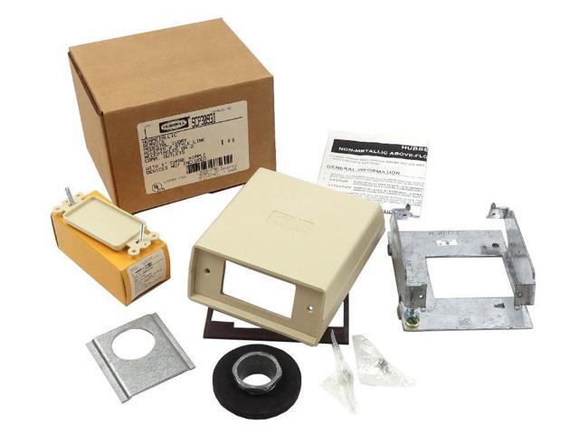 Used - Very Good: Hubbell LOW Profile NON-METALLIC ABOVE-FLOOR Single ...