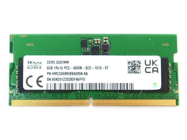SK Hynix 8GB 1RX16 DDR5 Sodimm PC5-38400 4800MHZ 262-PIN Memory HMCG66MEBSA095N Laptop Memory ...