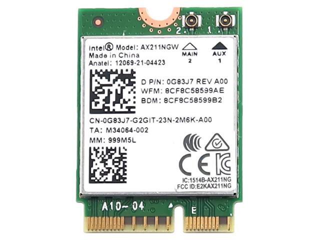 G83J7_UA Intel AX211NGW 2.4GBPS M.2 2230 CNVIO2 802.11AX Wifi 6E ...