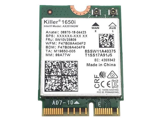 Used - Very Good: AX201NGW Intel Killer 1650I M.2 2230 Wifi 6 802.11AX ...