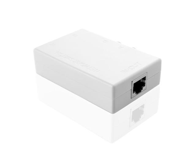 2 Way 2 Ports RJ45 AB Manual Network Sharing Switch Box Splitter ...