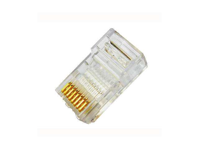 New 100PCS RJ45 RJ-45 CAT-5 Modular Plug Ethernet Gold Plated Network ...