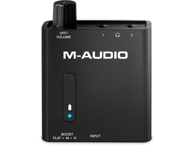 M-AUDIO Bass Traveler Portable Headphone Amplifier with Dual Outputs ...