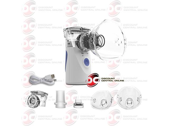 Portable Mini Nebulizer Ultrasonic Inhaler With Reusable Neb Kit ...