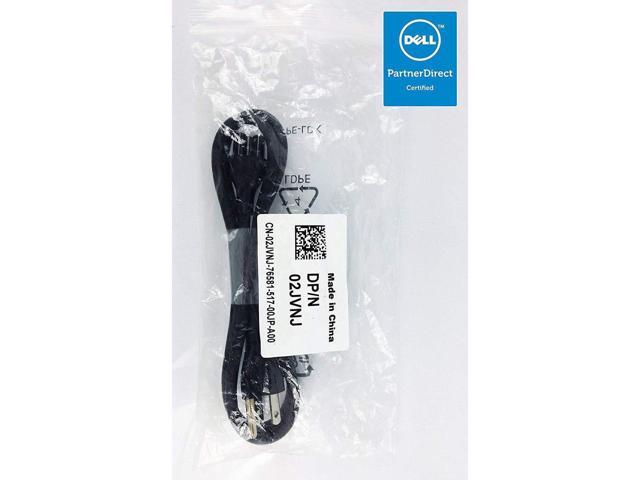 New Genuine DELL DPN 02JVNJ O2JVNJ 2JVNJ 3 Prong Power Cable Cord ...