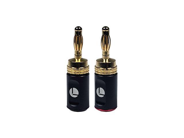 LOGICO 25 Pairs Banana Plugs Gold Plated Speaker Wire Audio Connectors ...