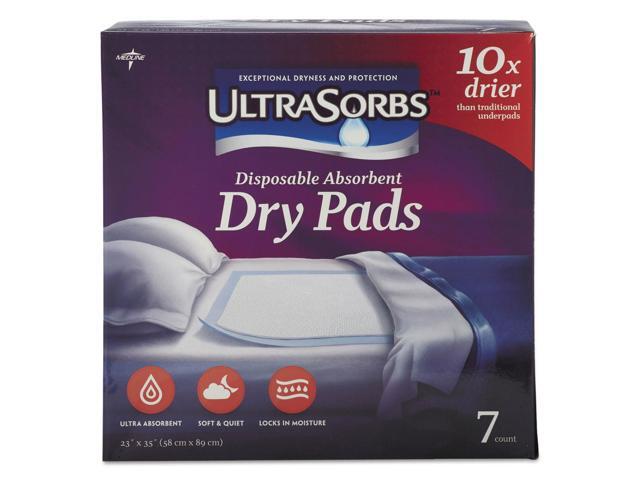 Ultrasorbs Disposable Dry Pads, 23 X 35, White, 7/box, 6/carton ...