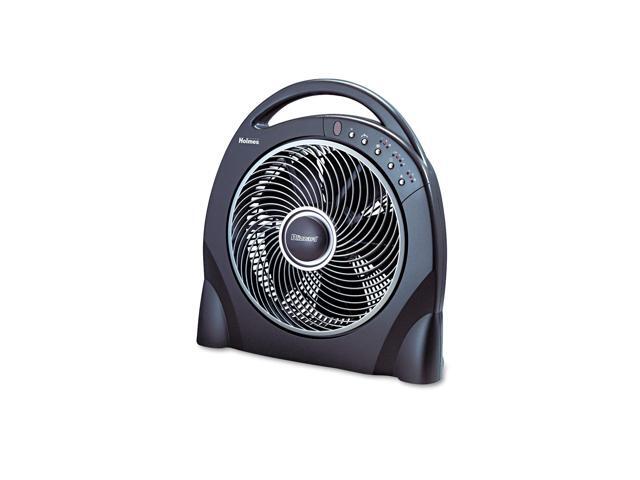 Holmes HAPF623RUC 12 Inch Oscillating Floor Fan w/Remote- Breeze Modes ...