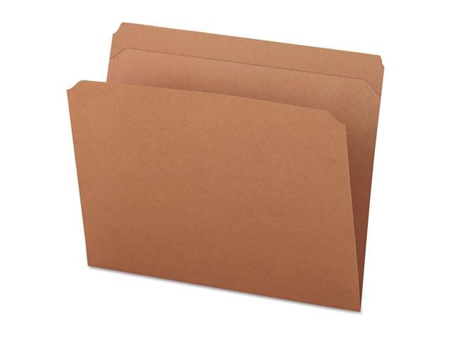 Kraft File Folders, Straight Cut, Top Tab, Letter, Kraft, 100/box ...