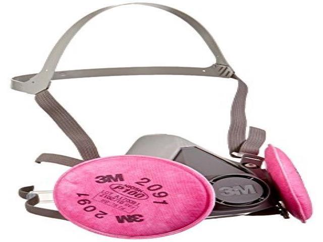 3M 07002 Half Facepiece Respirator 6291, Medium w/ Particulate Filters ...