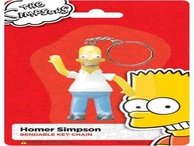 The Simpsons Homer Simpson Bendable Keychain - Newegg.com