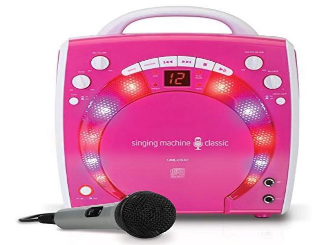 The Singing Machine SML283P Portable Karaoke Systems (Pink) - Newegg.com