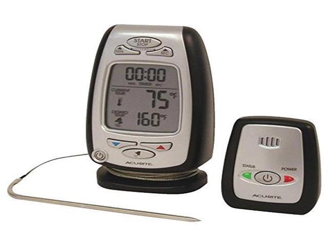 AcuRite 03168A1 AcuRite Digital Meat Thermometer & Timer with Pager ...