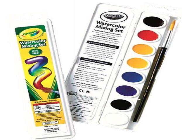 Crayola Llc Formerly Binney & Smith BIN530081 Watercolor Mixing Set 8 ...