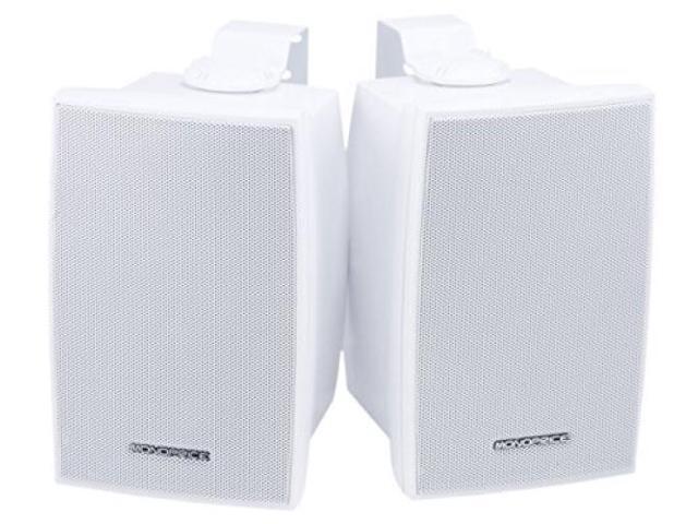 Monoprice 2-Way Indoor/Outdoor Weatherproof Speakers - 5.25in (Pair ...